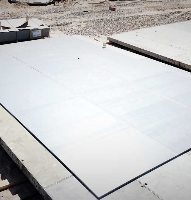 Fair faced concrete construction