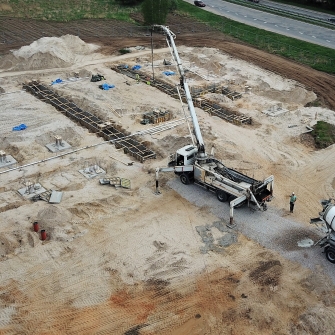 pad foundation construction