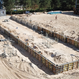 pad foundation construction