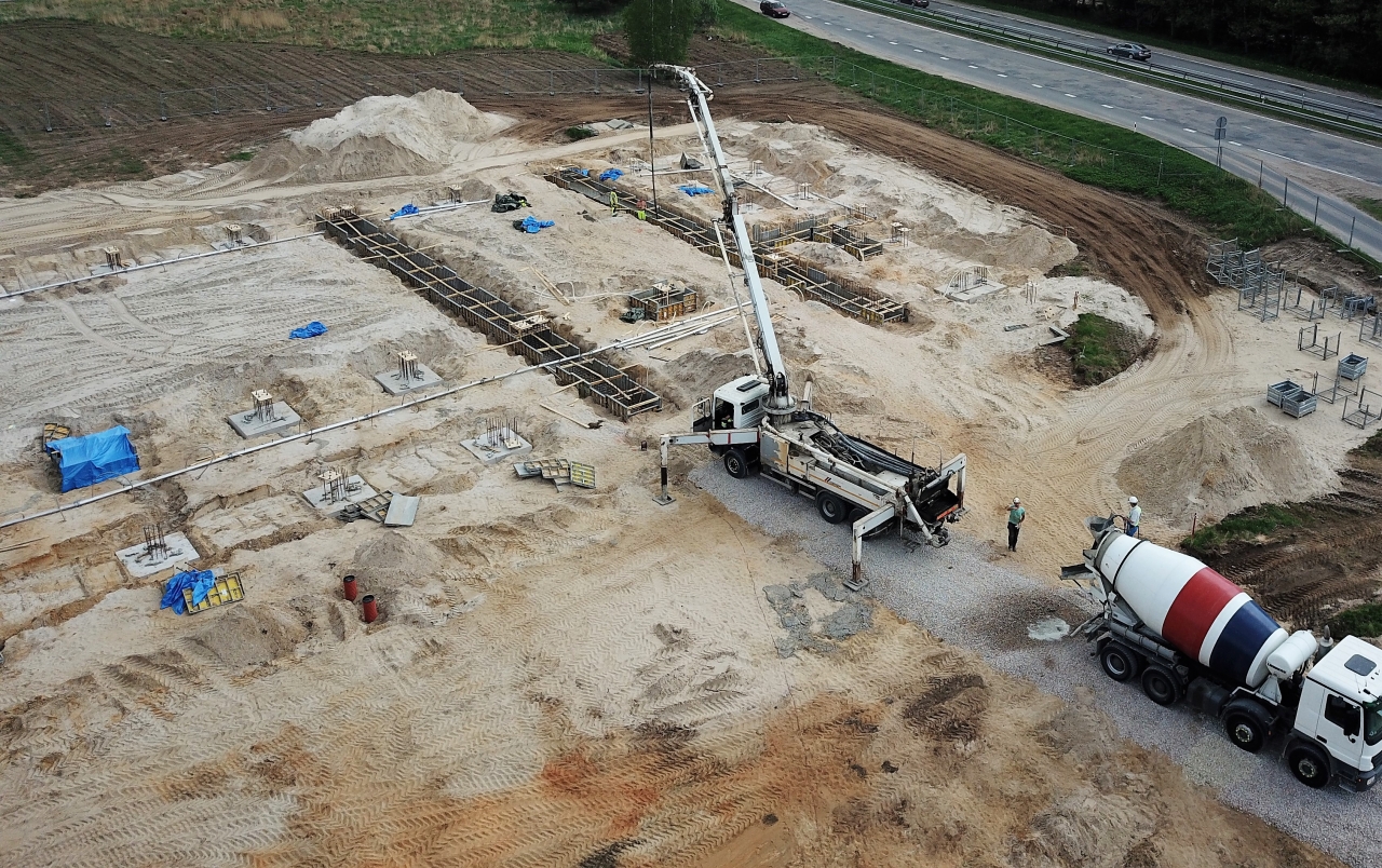 pad foundation construction