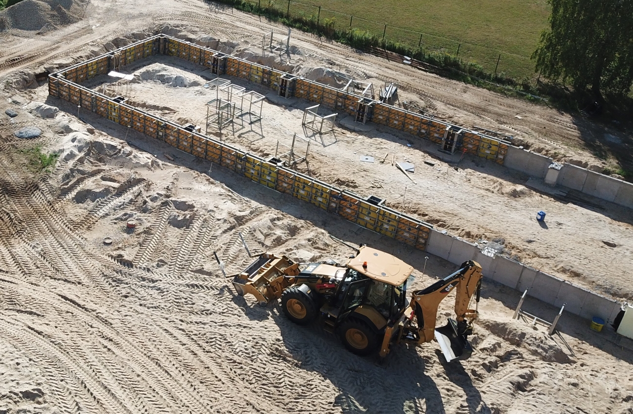 pad foundation construction