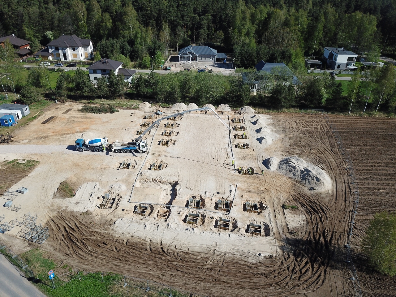 pad foundation construction