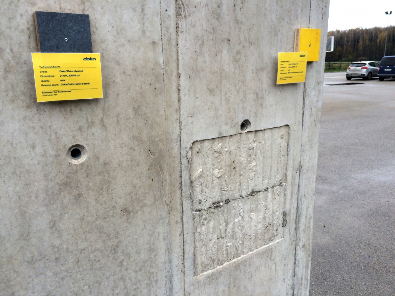 Fair faced concrete construction types